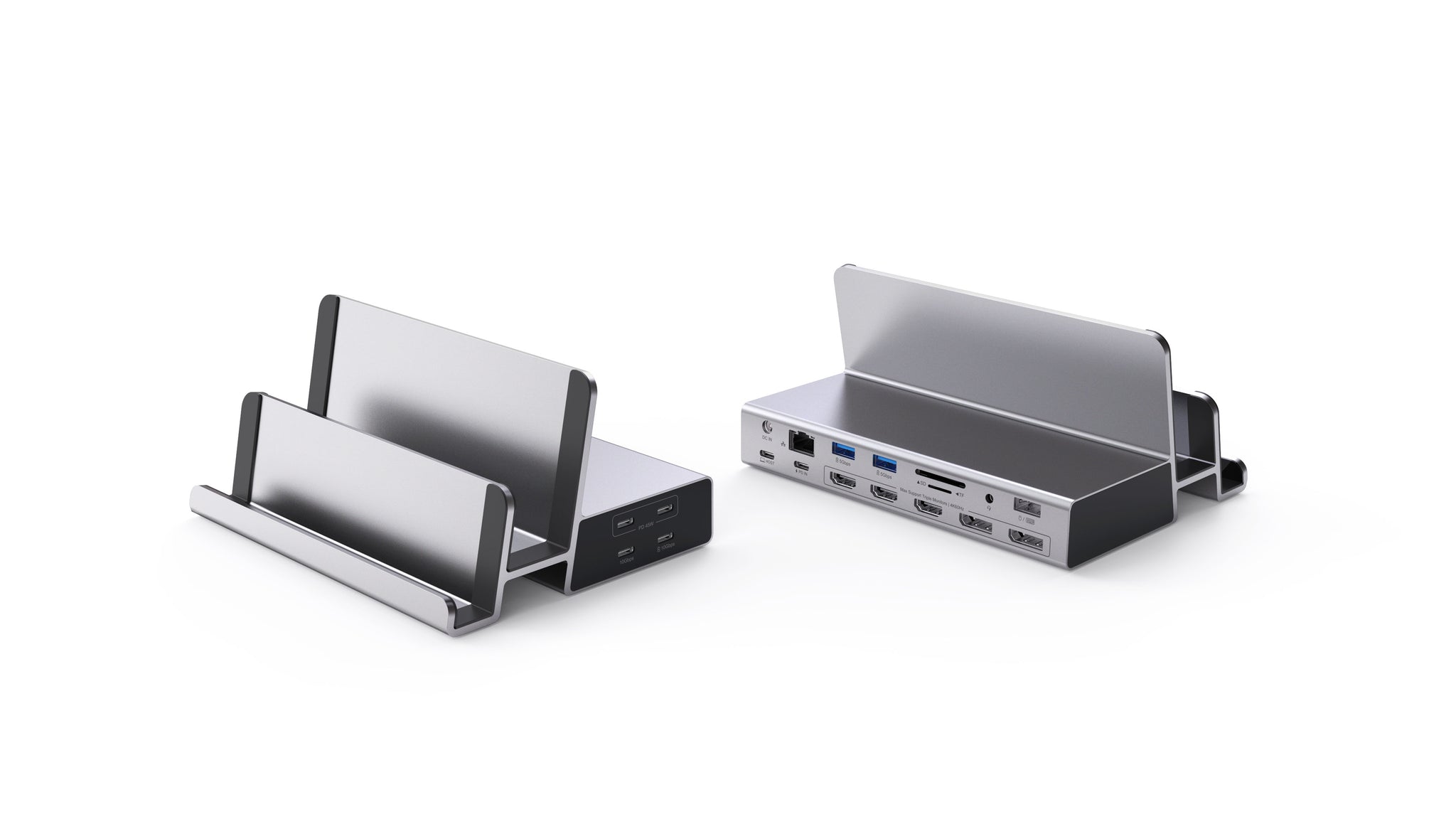 PULWTOP Triple Display Docking Station Stand for Laptops, 17-in-1 USB
